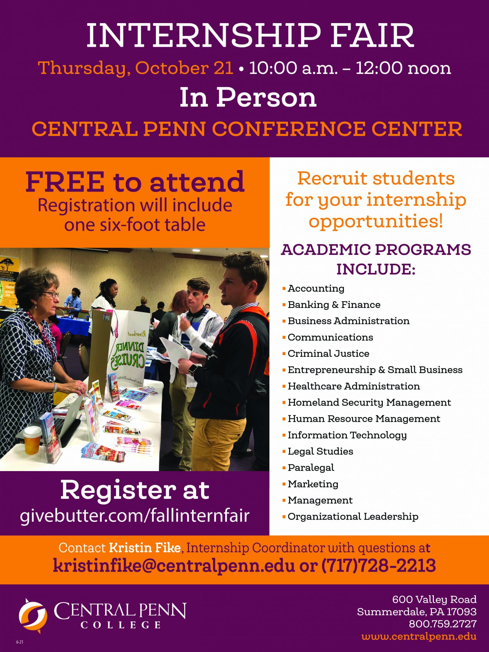 Internship Fair - Central Penn College